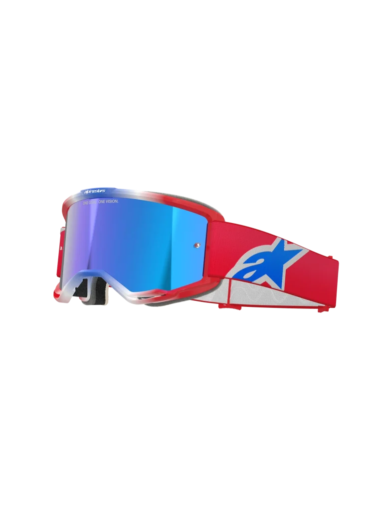 ALPINESTARS VISION 5 CORP MX GOGGLES MIRROR RED WHITE BLUE Price ...