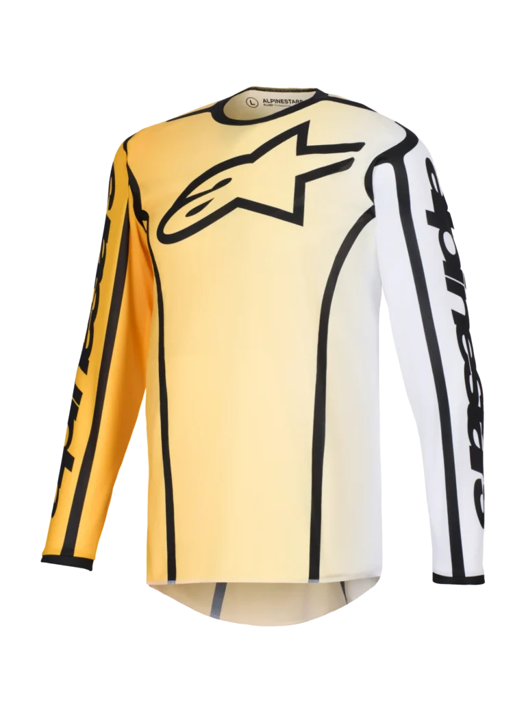 ALPINESTARS MX JERSEY FLUID APEX YELLOW BLACK 26 Price & Stock - Moto ...