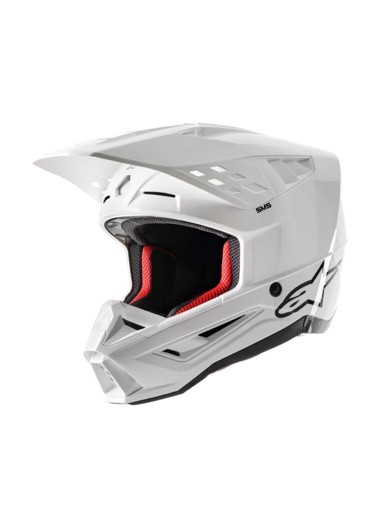 ALPINESTARS MX SM5 SOLID HEMLET White Glossy - Moto-oprema