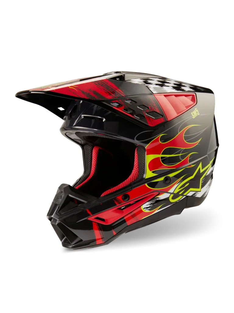 ALPINESTARS MX SM5 RASH HEMLET Dark Grey Bright Red Glossy Price ...
