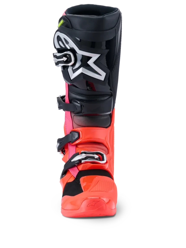 ALPINESTARS MX BOOTS TECH 7 BLACK RED FLUO PINK 25 - Moto-oprema